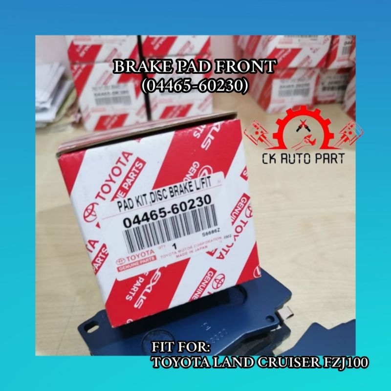 TOYOTA LAND CRUISER FZJ100 FRONT DISC BRAKE PAD (04465-60230) | Shopee ...