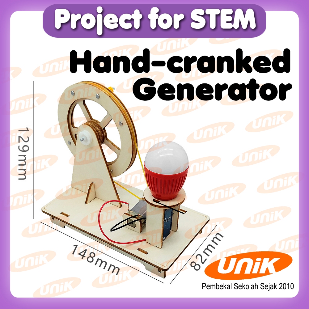 [UNIK] DIY Hand Cranked Generator Dynamo / Penjana elektrik manual ...