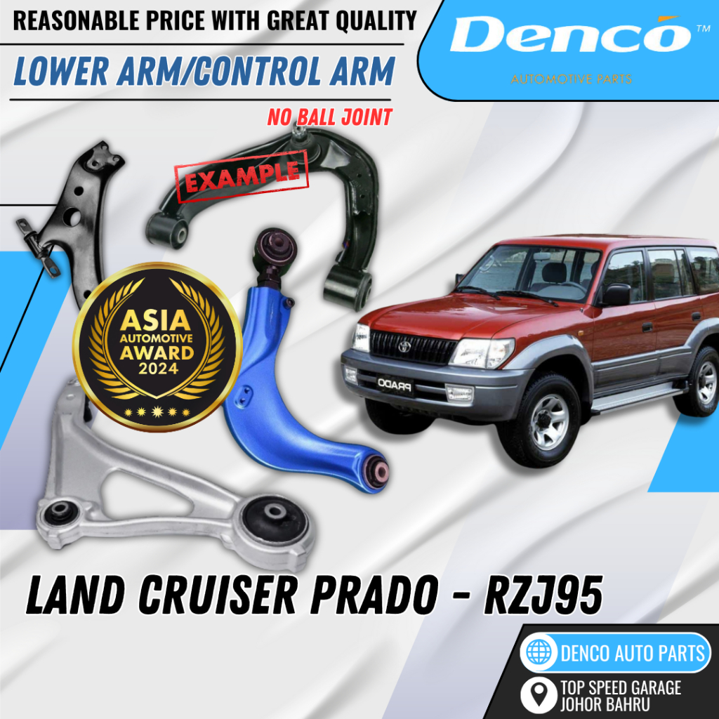 TOYOTA LAND CRUISER PRADO RZJ95 - DENCO ORIGINAL LOWER ARM/UPPER ARM ...