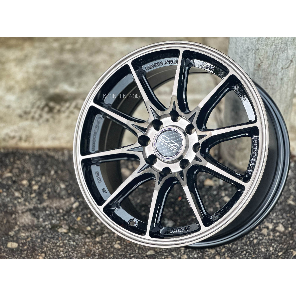 New Car Sport Rim OZ RACING WHEELS 15x7J 8x100/114.3 ET37 Black Polished + Black Clear - READY ...