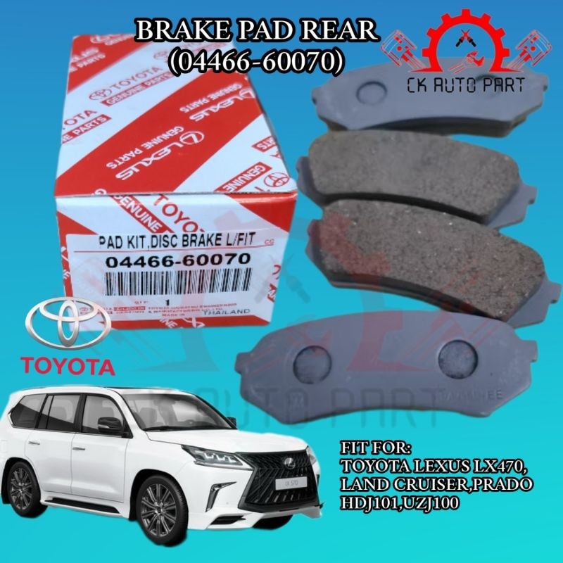 TOYOTA LEXUS LX470,LAND CRUISER,PRADO HDJ101,UZJ100 REAR DISC PAD ...