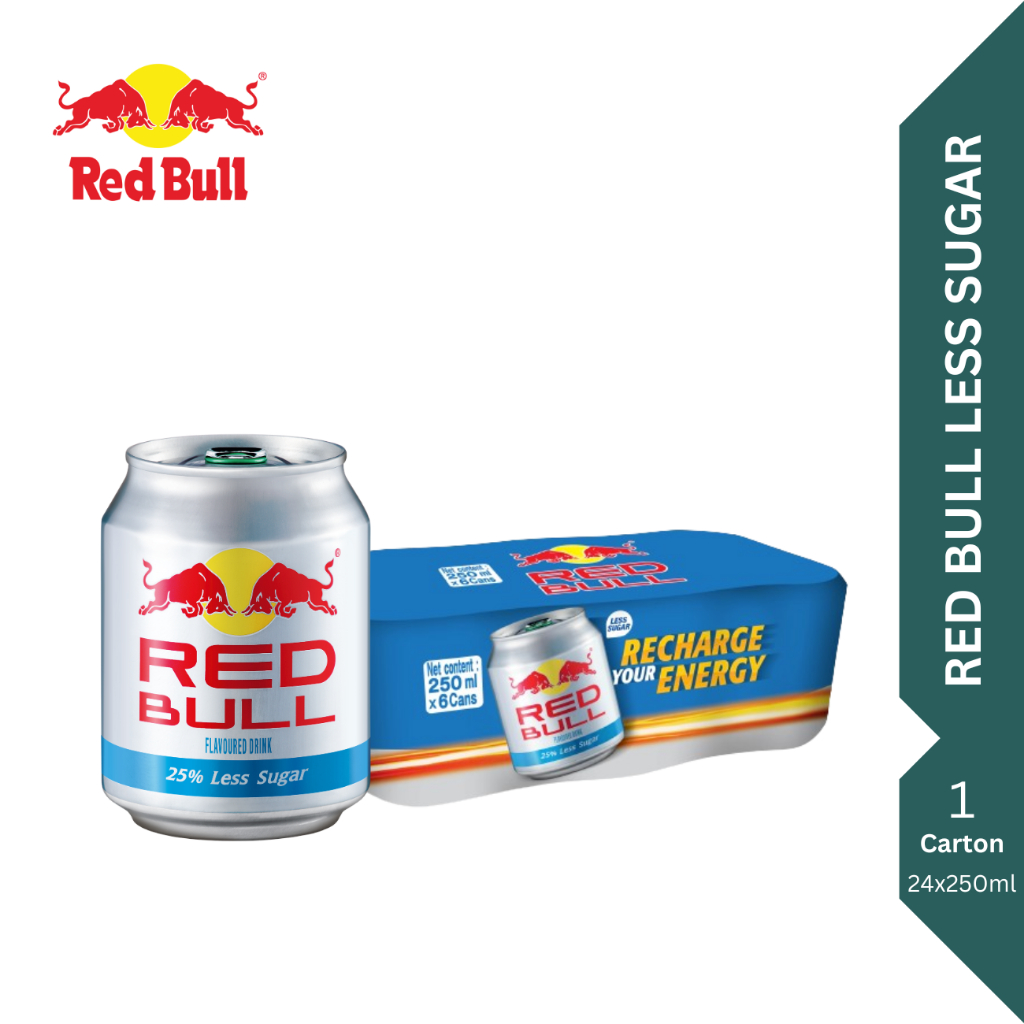 Red Bull Less Sugar (24 x 250ml) 1 Carton | Shopee Malaysia