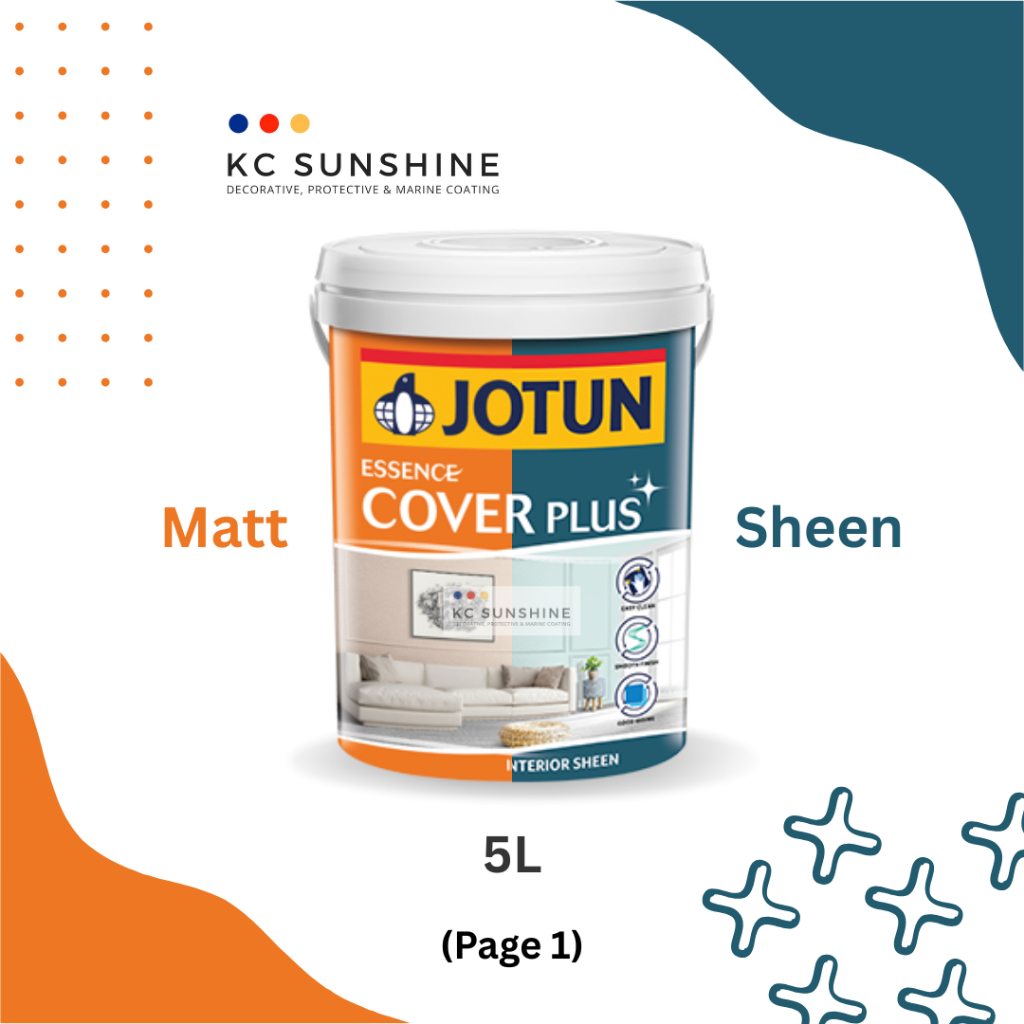 5L Jotun Essence Cover Plus Matt / Sheen [Page 1] Cat Jotun Dalam Rumah | Warna Baru Jotun ...