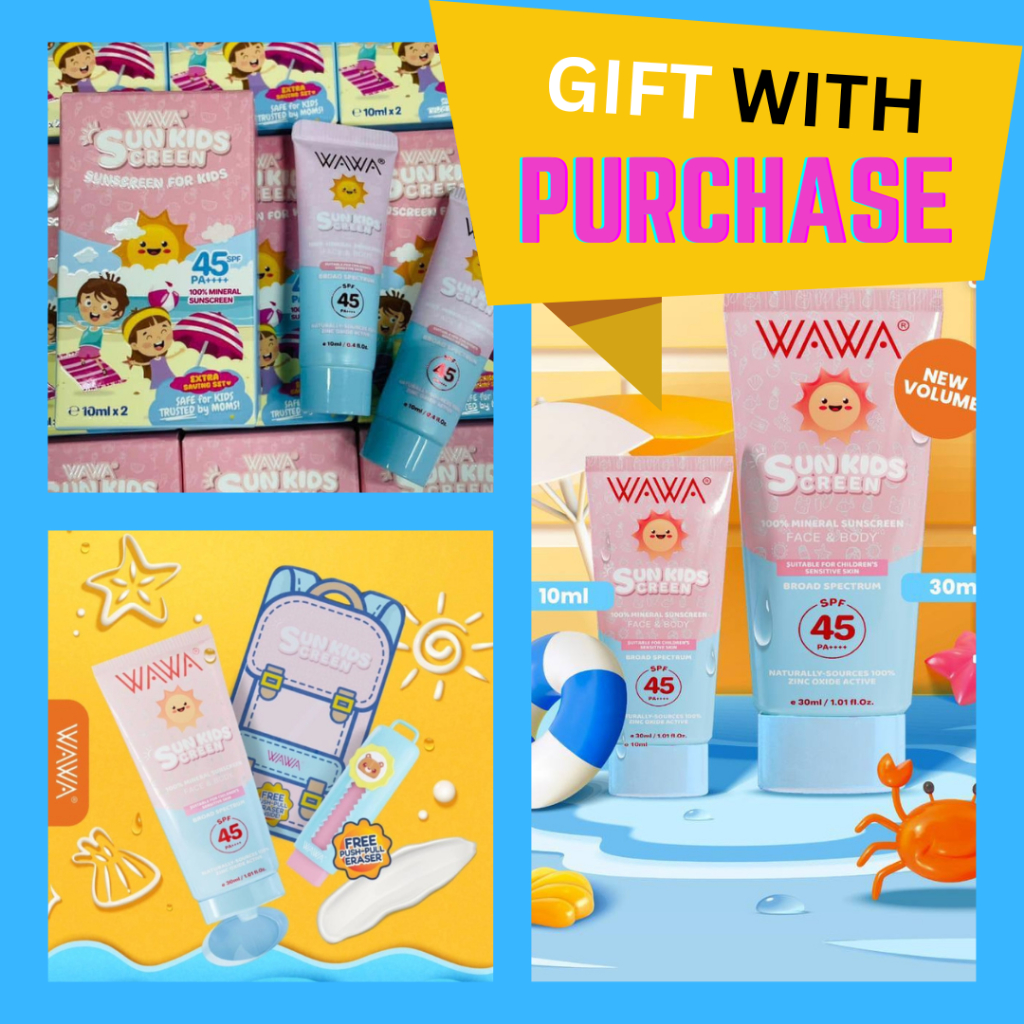 WAWA SUN KIDS SUNSCREEN 10ML & 30ML | Shopee Malaysia