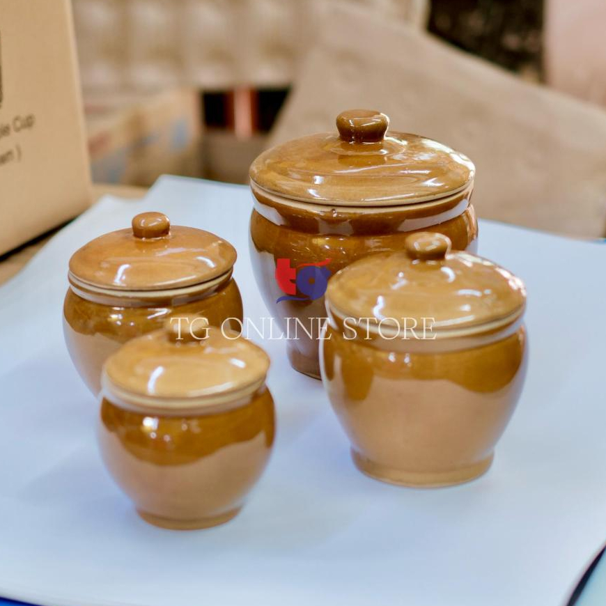 Pasu Garam/Tembikar Bekas Garam Tanah Liat/Sauce pot/Salt pot/Spice ...