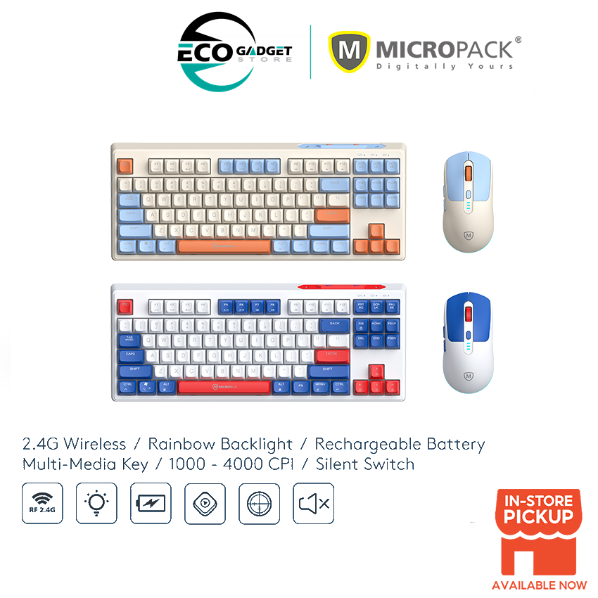 Micropack 2.4G Rechargeable Anti-Ghosting Keys Breathing Gaming Light ...