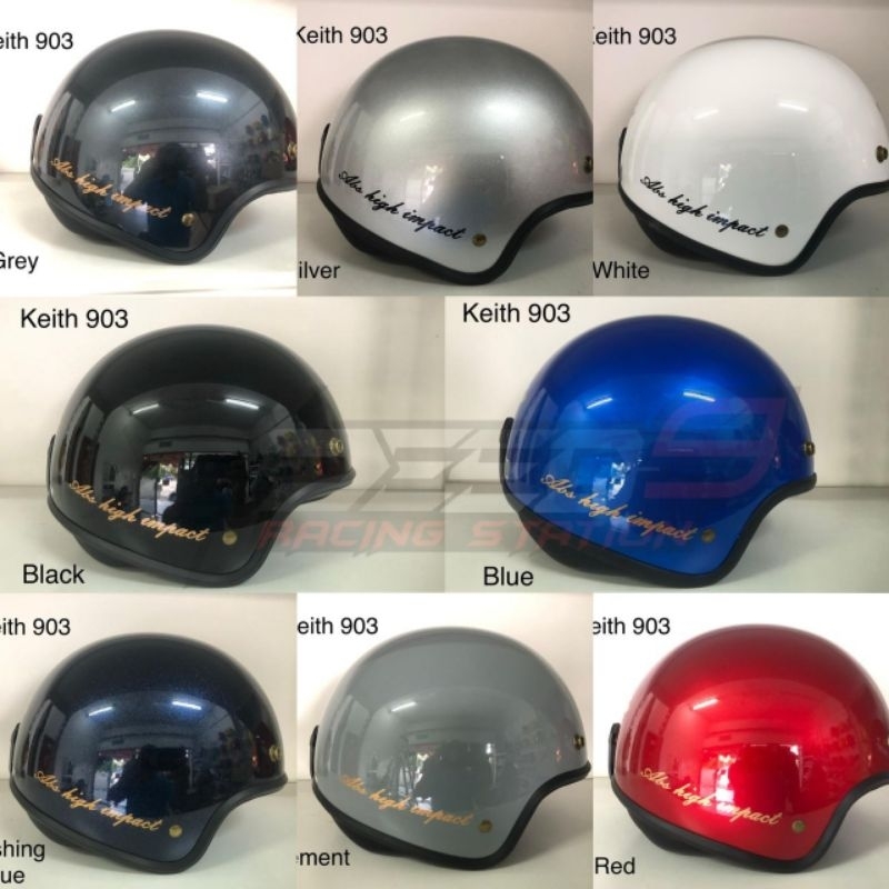 KEITH 903 CRUISER HELMET SEPARUH SIRIM TOPI KELEDA | Shopee Malaysia