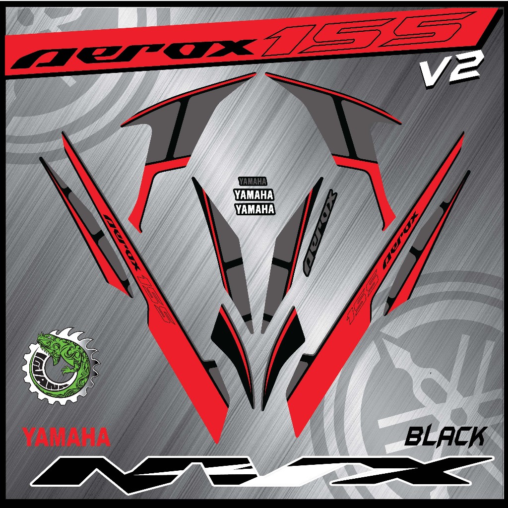 STRIPE MOTOR Yamaha NVX /AEROX V2 1991 ENERGY INDUCTION CUSTOM STRIPE ...