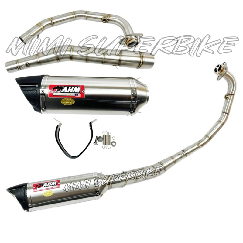 HONDA RS150 RSX150 V1 V2 V3 AHM 32MM-51MM RACING EXHAUST PIPE SILVER CARBON RS150R RS RSX ...