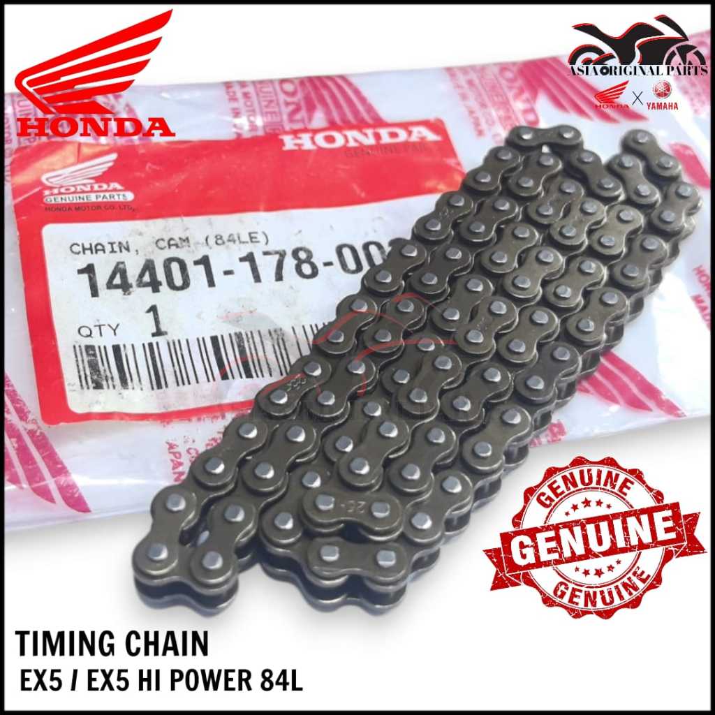 ORIGINAL THAILAND HONDA EX5 EX5 HI POWER TIMING CHAIN 25H-84L 14401-178-003 RANTAI ENJIN MOTOR ...