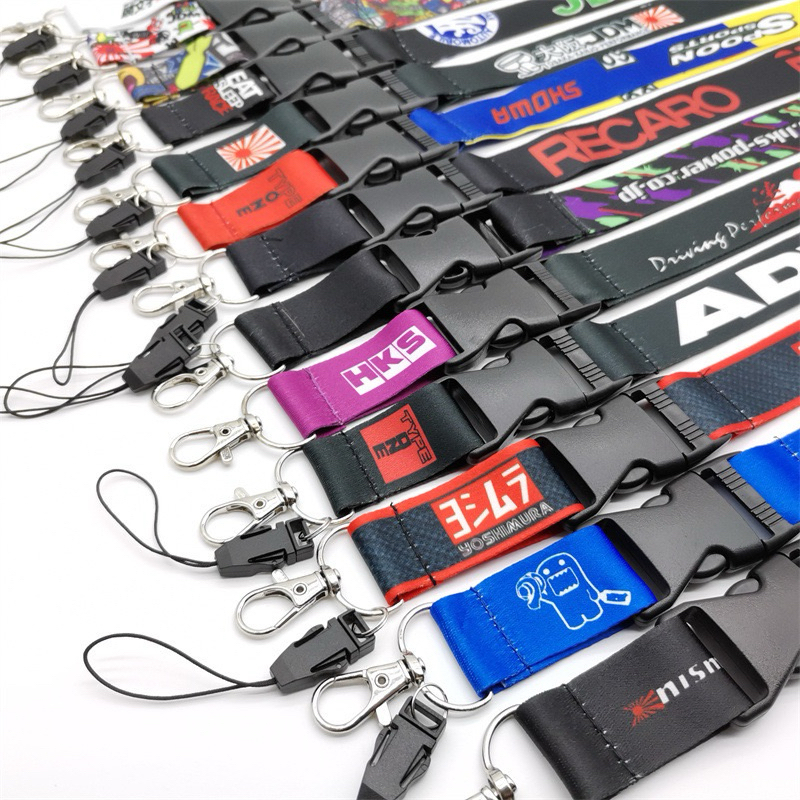 JDM Lanyard Keychain Neck Strap Quick Release Key Chian 2 Sided Print ...