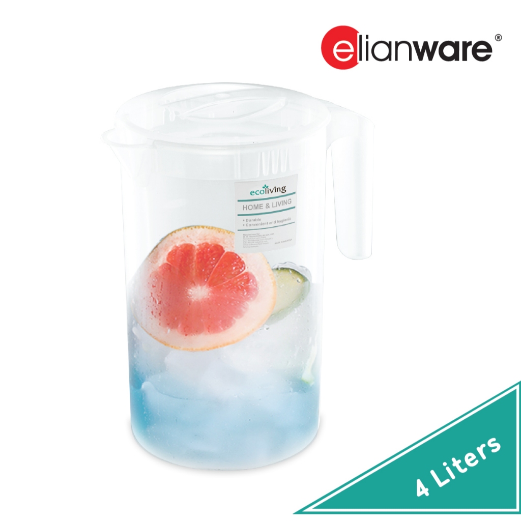 ELIANWARE 2/4L Water Jug,Fridge Jug,Water Juice Pitcher,Jug W/Handle ...