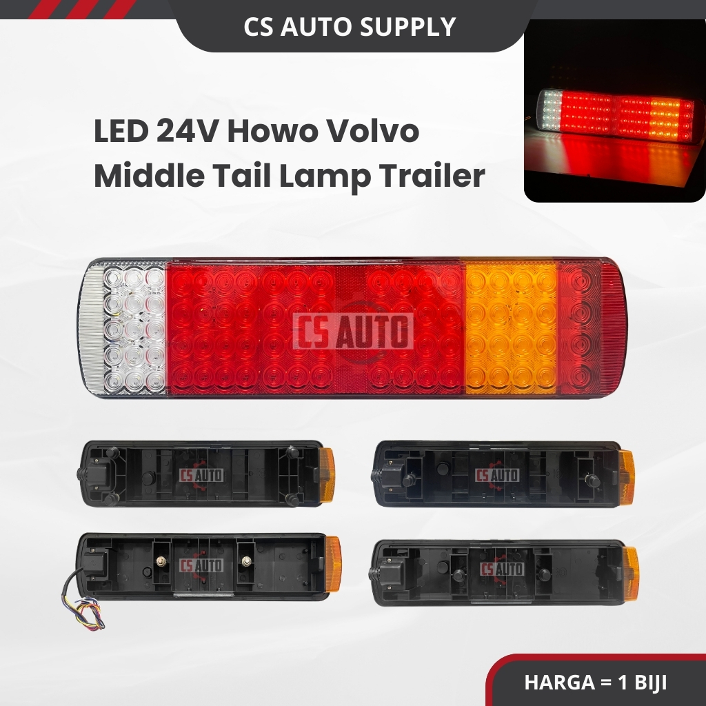 24V Led Howo Volvo Scania Shiliduo Lorry Trailer Light Middle Tail Lamp ...