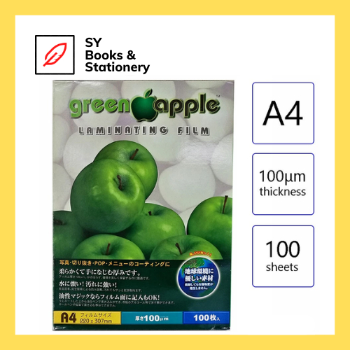 Green Apple A4 Laminating Film / Laminate Film / Plastik Laminate A4 ...