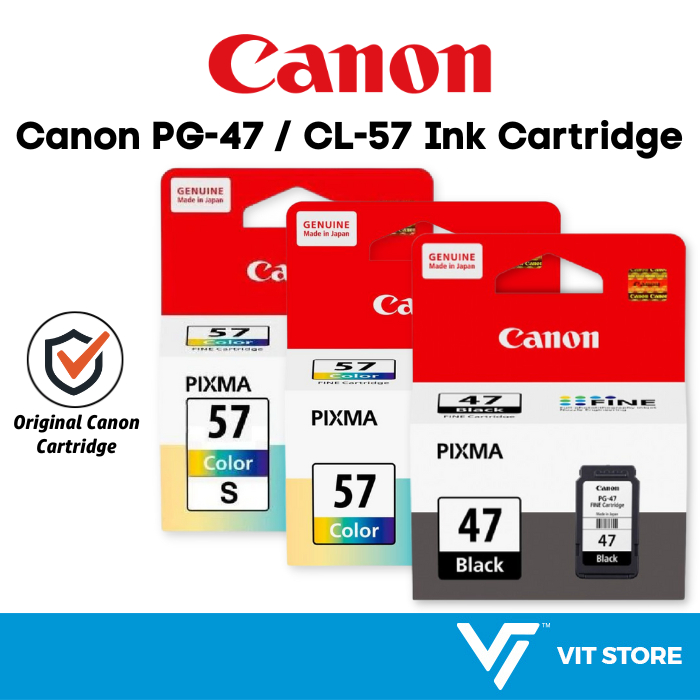[Original] Canon PG-47 / CL-57 / CL-57S Ink Cartridge - (Black / Colour ...