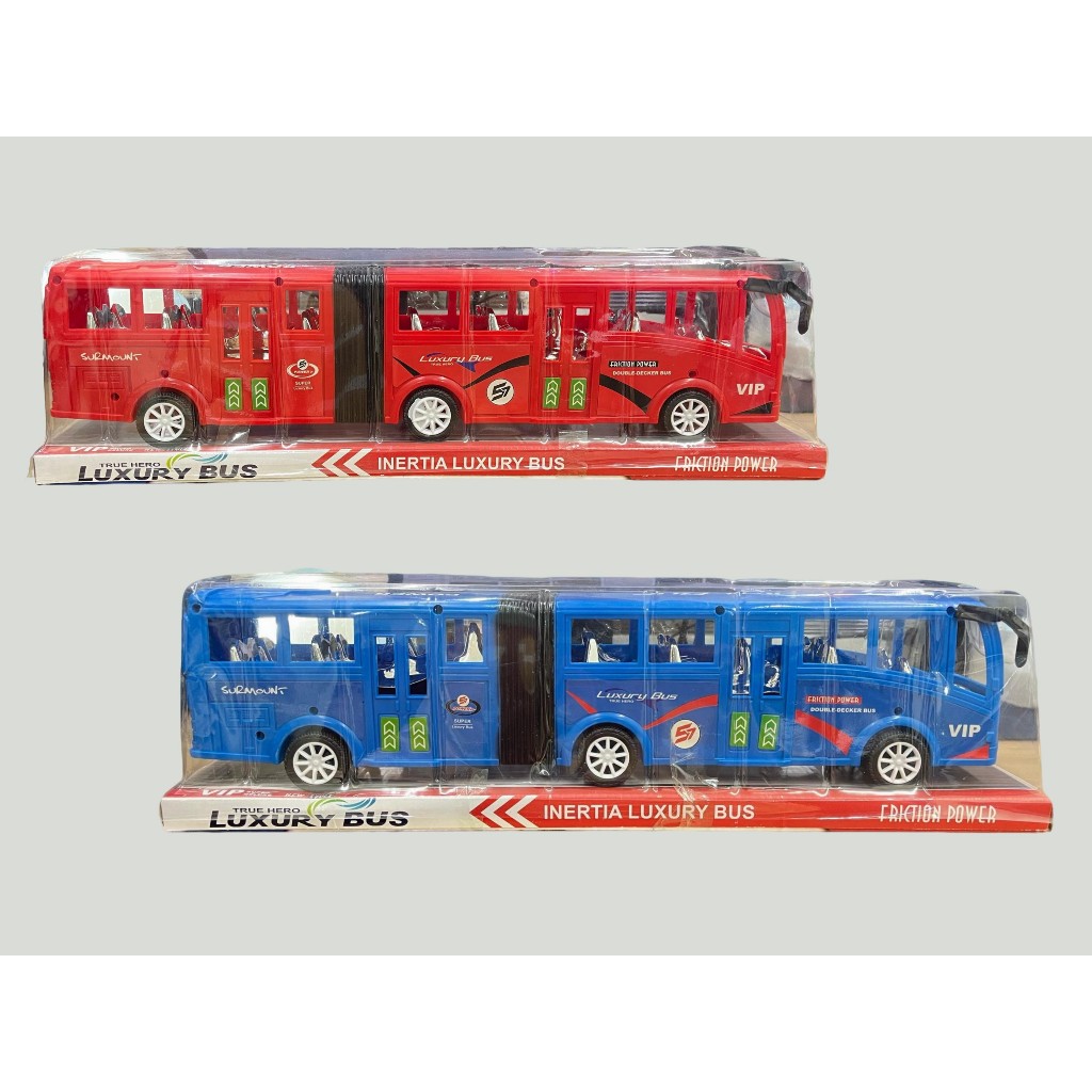 [Mos Toys] Retractable Long Bus Model Two-Section Articulated Bus Toy ...