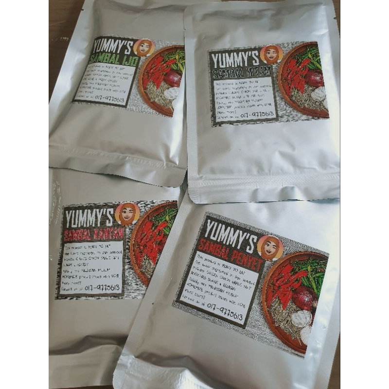 YUMMY'S SAMBAL (5 Jenis Sambal Pilihan) | Shopee Malaysia