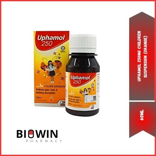 Uphamol 250 syrup (60ml) | Panadol, Paracetamol, Relieves pain & fever ...