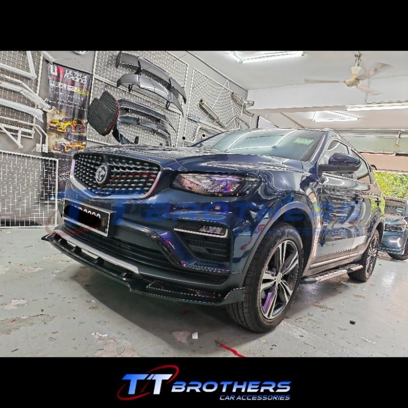 PROTON X70 Facelift front bunper diffuser lips skirting | Shopee Malaysia