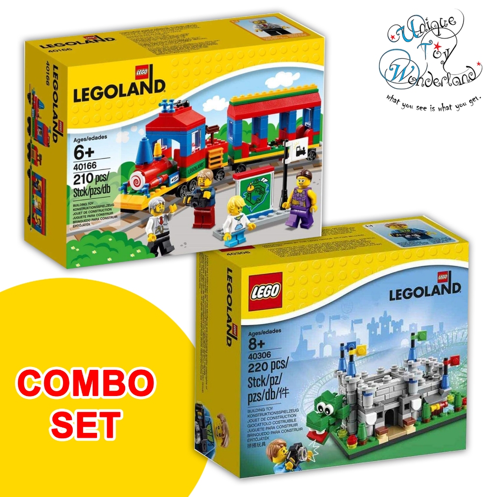 (Combo Set) LEGO Exclusive 40306 LEGOLAND CASTLE + 40166 Train (100% ...