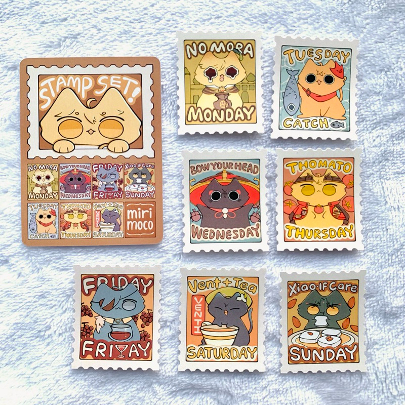 Genshin Impact waterproof stamp stickers fan made merchandise ...