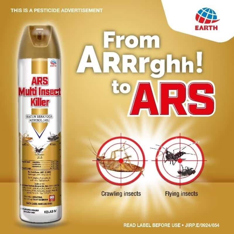 Ars Multi Insect Killer Aerosol 525ml -Racun Serangga Aerosol ...