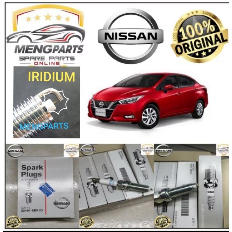 ORIGINAL 💯% NISSAN ALMERA TURBO N18 1.0 SPARK PLUG IRIDIUM 22401-5EK1D ...