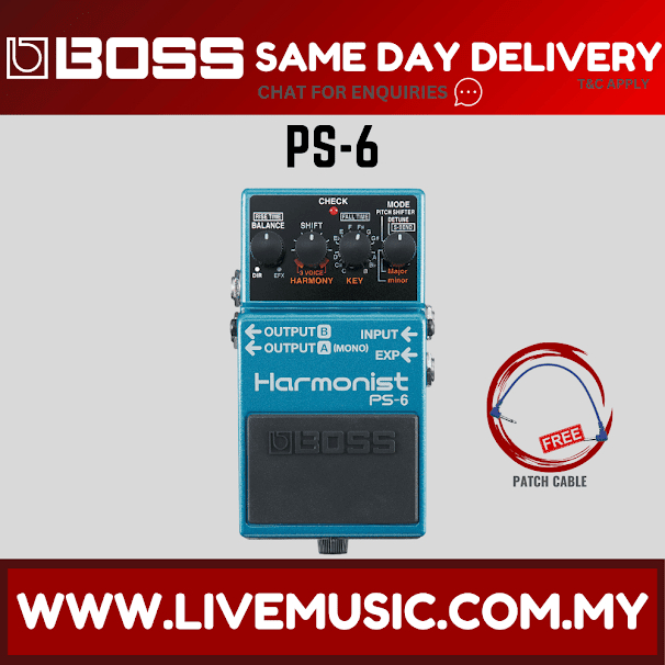 Boss PS-6 Harmonist Guitar Effects Pedal (PS6 PS 6) | Shopee Malaysia