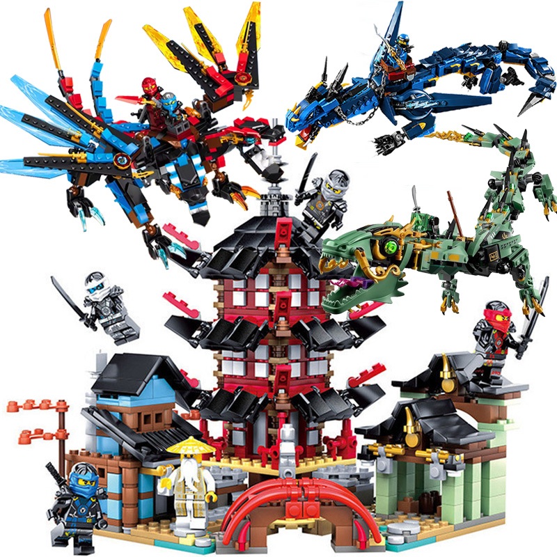 现货 忍者 Ninjago Series Building Blocks Dragon Ninjago Temple Toys ...