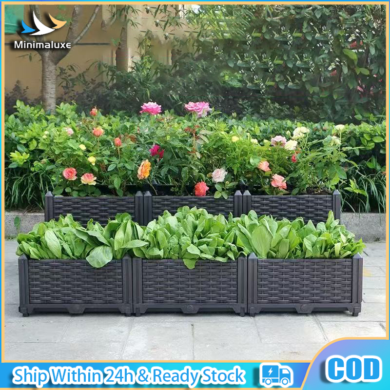 Planter Box Outdoor Large Flower Pot Pasu Sayur Sayuran Penanaman ...