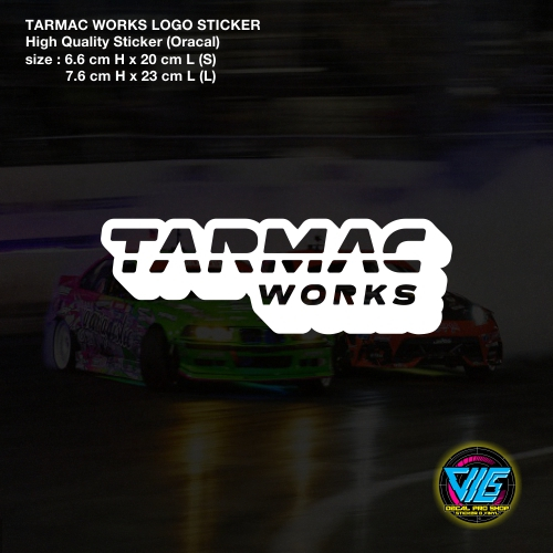 [ TARMAC WORKS ] Logo Sticker / Decal (High Quality Sticker) | Shopee ...