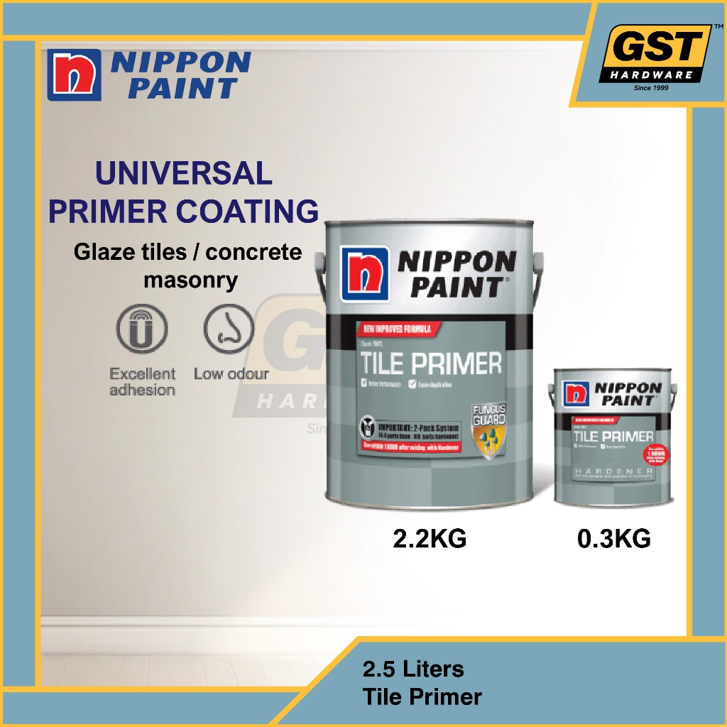 Nippon Paint Tile Primer Two Component Water Thinned Epoxy Primer Paint ...