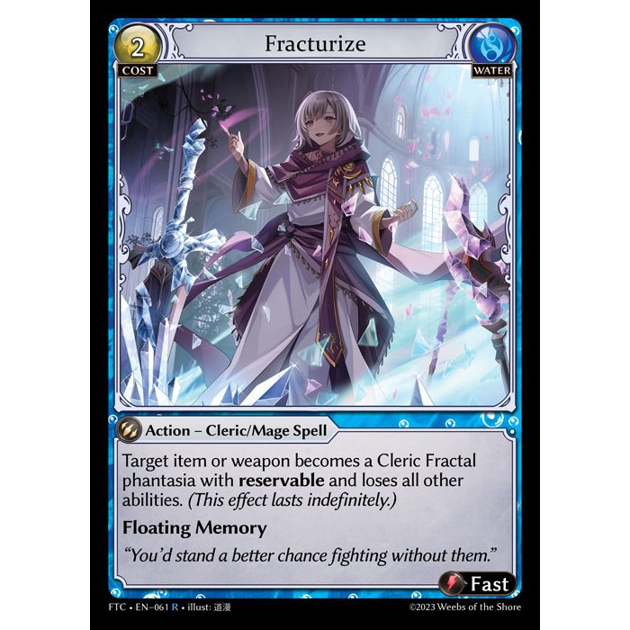 Grand Archive TCG Fractured Crown FTC • EN — 061 Fracturize Rare Non Foil | Shopee Malaysia