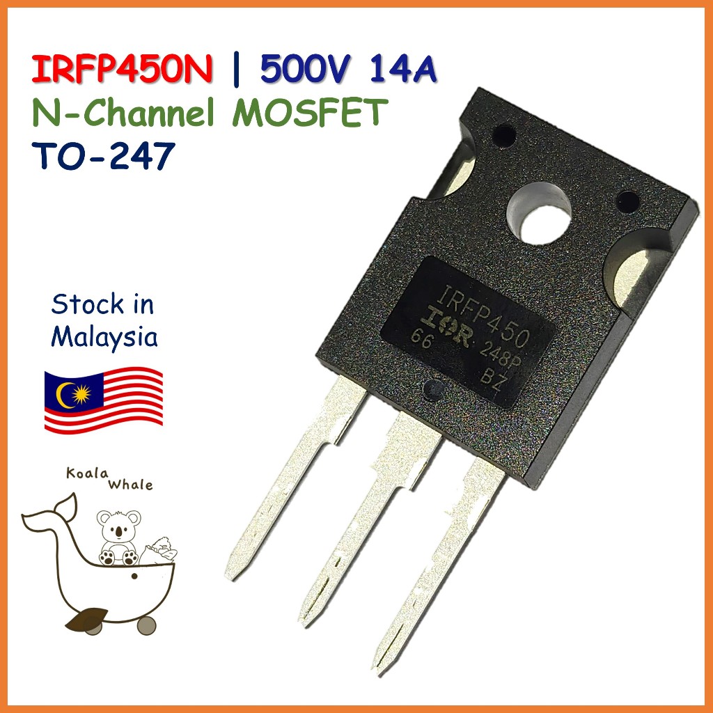 IRFP450 IRFP450N IRFP450PBF MOSFET 500V 14A N-Channel TO-247 | Shopee Malaysia