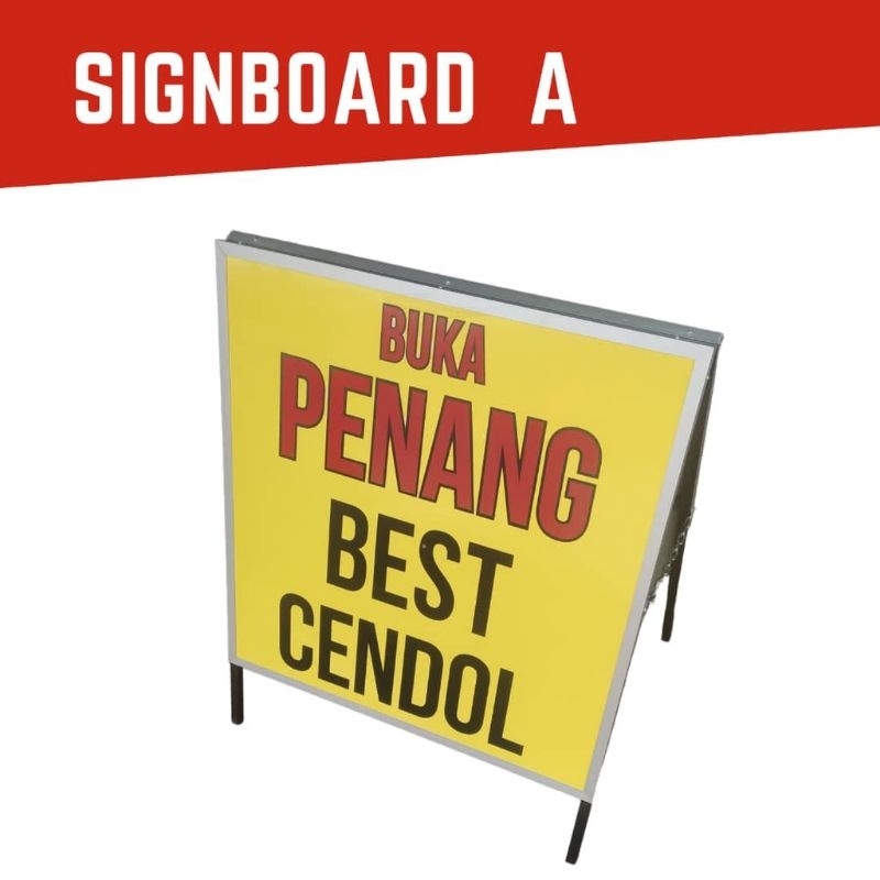 SINGBOARD A ( papan iklan A) pelbagai ukuran, JENIS PRINT STICLER UV ...