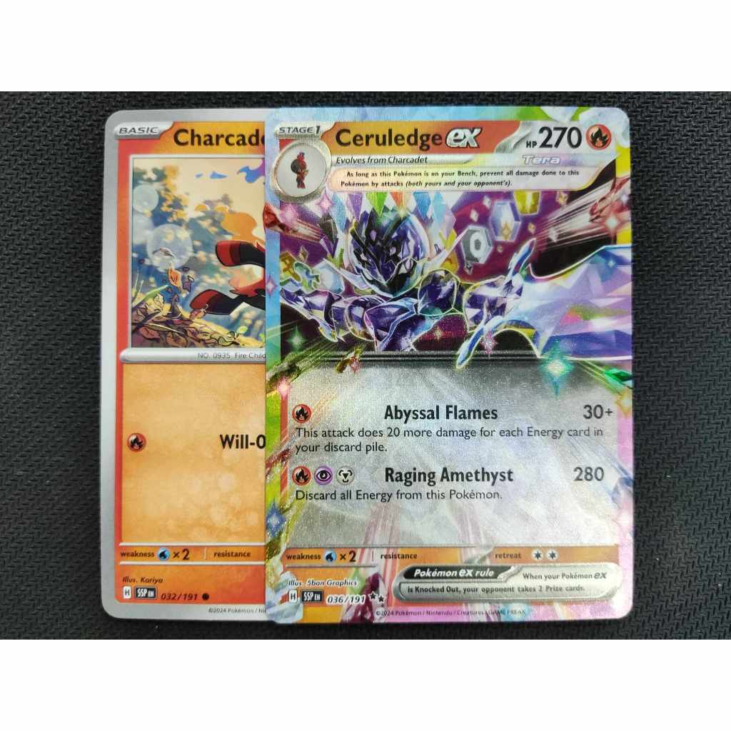 Pokemon TCG - Ceruledge EX Tera [Set included Basic] | Shopee Malaysia