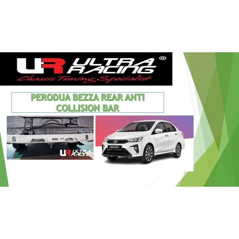 Perodua Bezza B300 Rear Anti Collision Bar 2 Points Vehicle Safety Bar ...