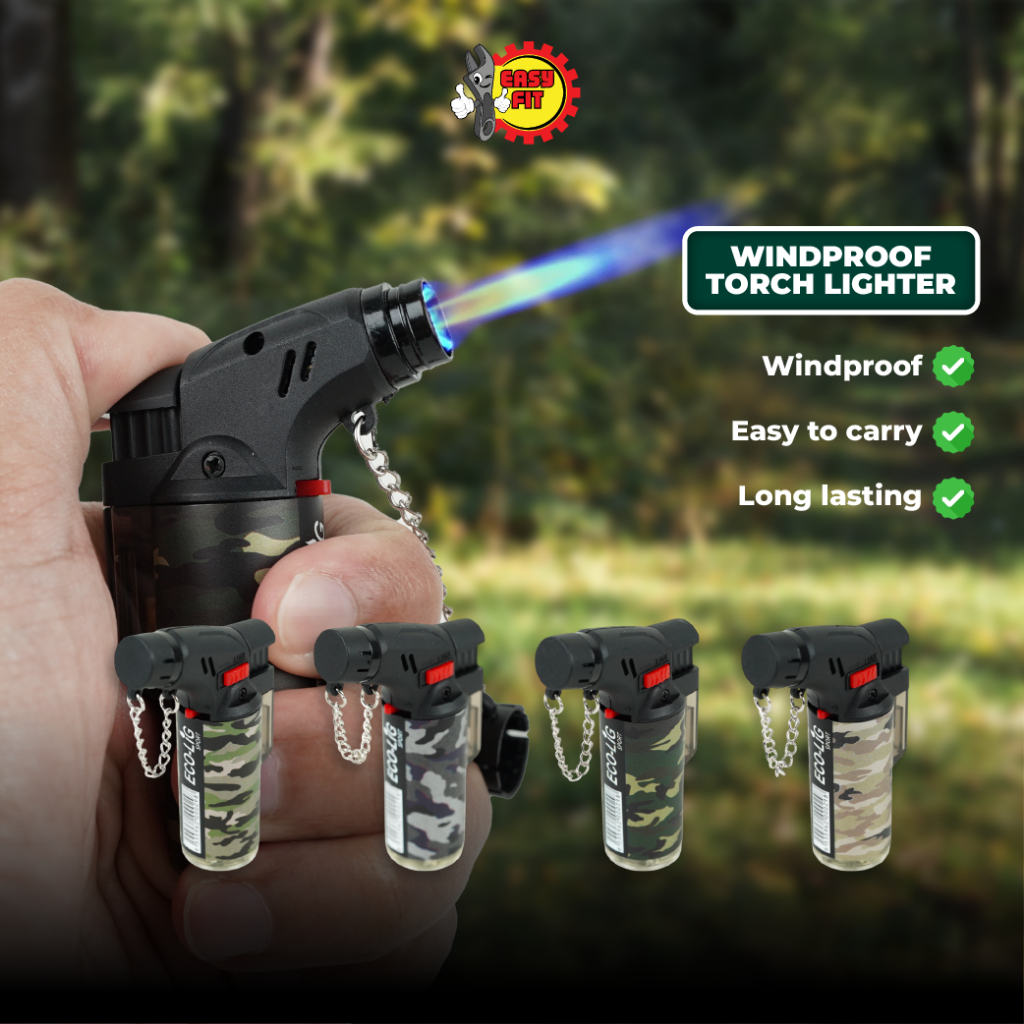 Mini Torch Lighter - Compact Windproof Jet Flame, Refillable Butane ...
