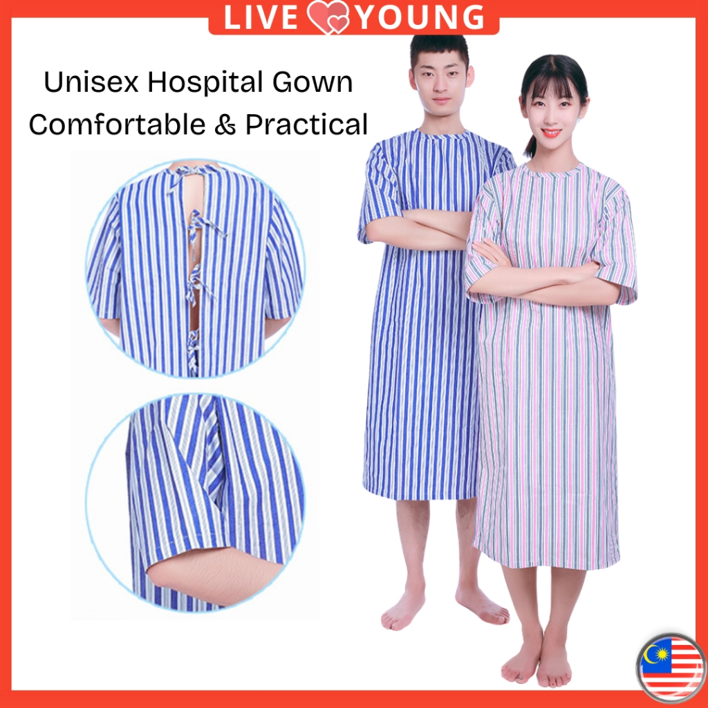 Patient Wear Men Women Gown Hospital Patients Clothing Bedridden ...