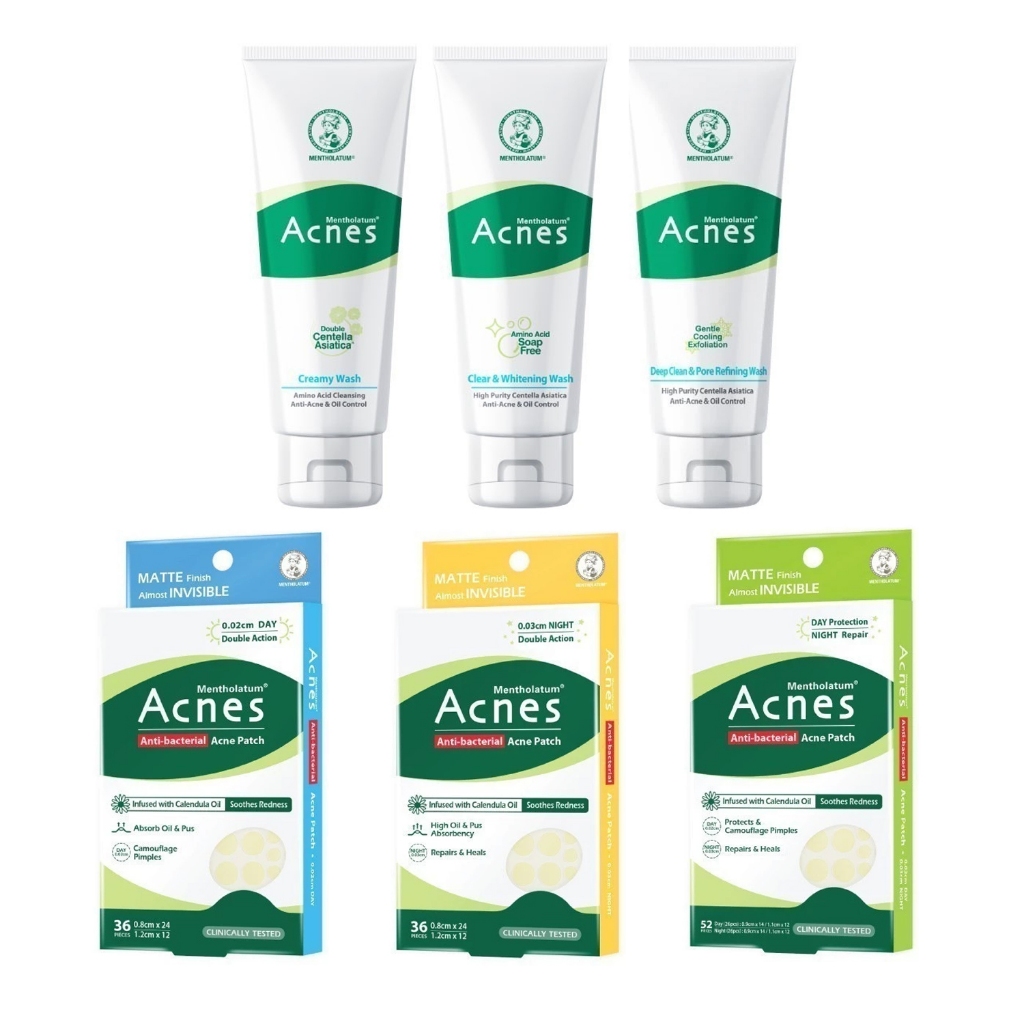 *MENTHOLATUM ACNES* Face Wash 100g / Acne Patch 36's, 52's | Shopee ...