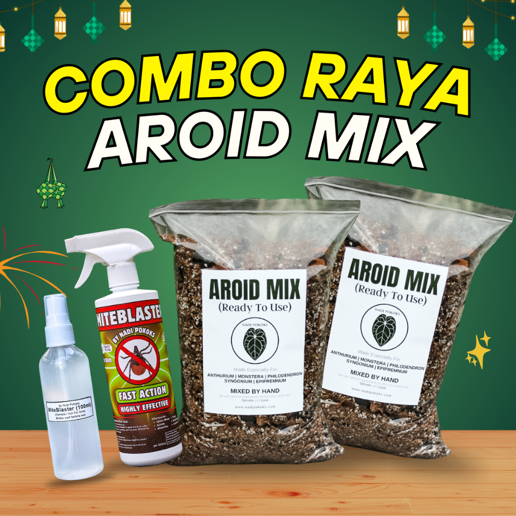[ COMBO RAYA AROID MIX BY NADI POKOKS ]Ready To Use Soil Mix especially ...