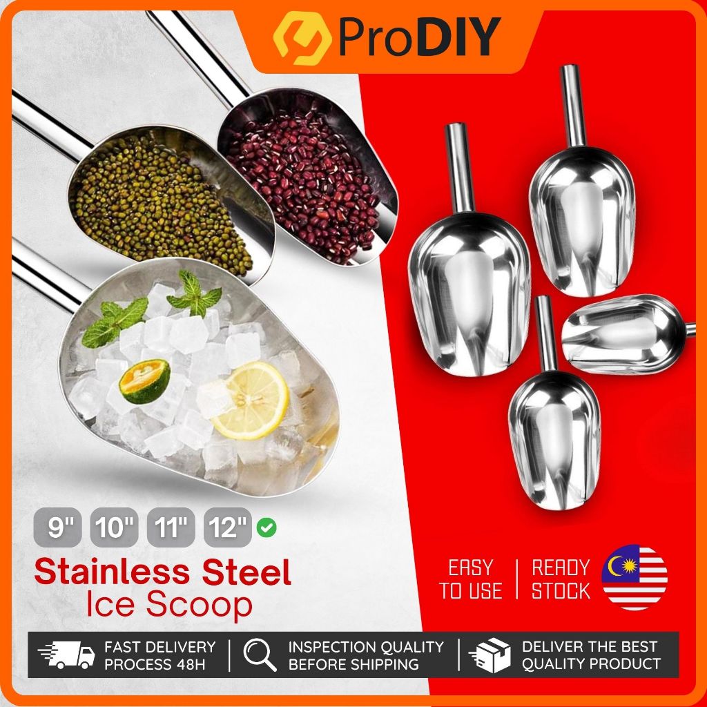 Stainless Steel Ice Scoop Candy Scoopers Food Scoop Multipurpose Shovel ...