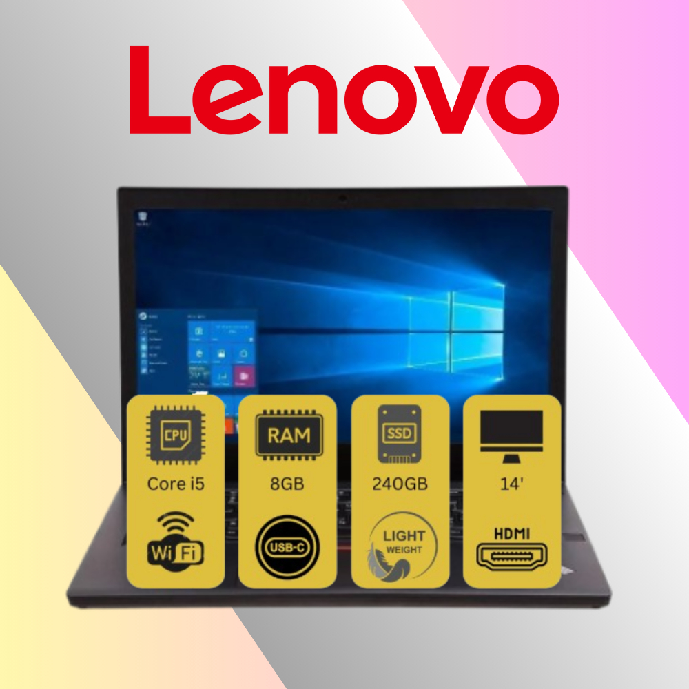 LENOVO T470 - Core i5-6th Gen - 8GB RAM - 240GB SSD - Windows10 - HDMI - USB Type C - Wifi - NEW ...