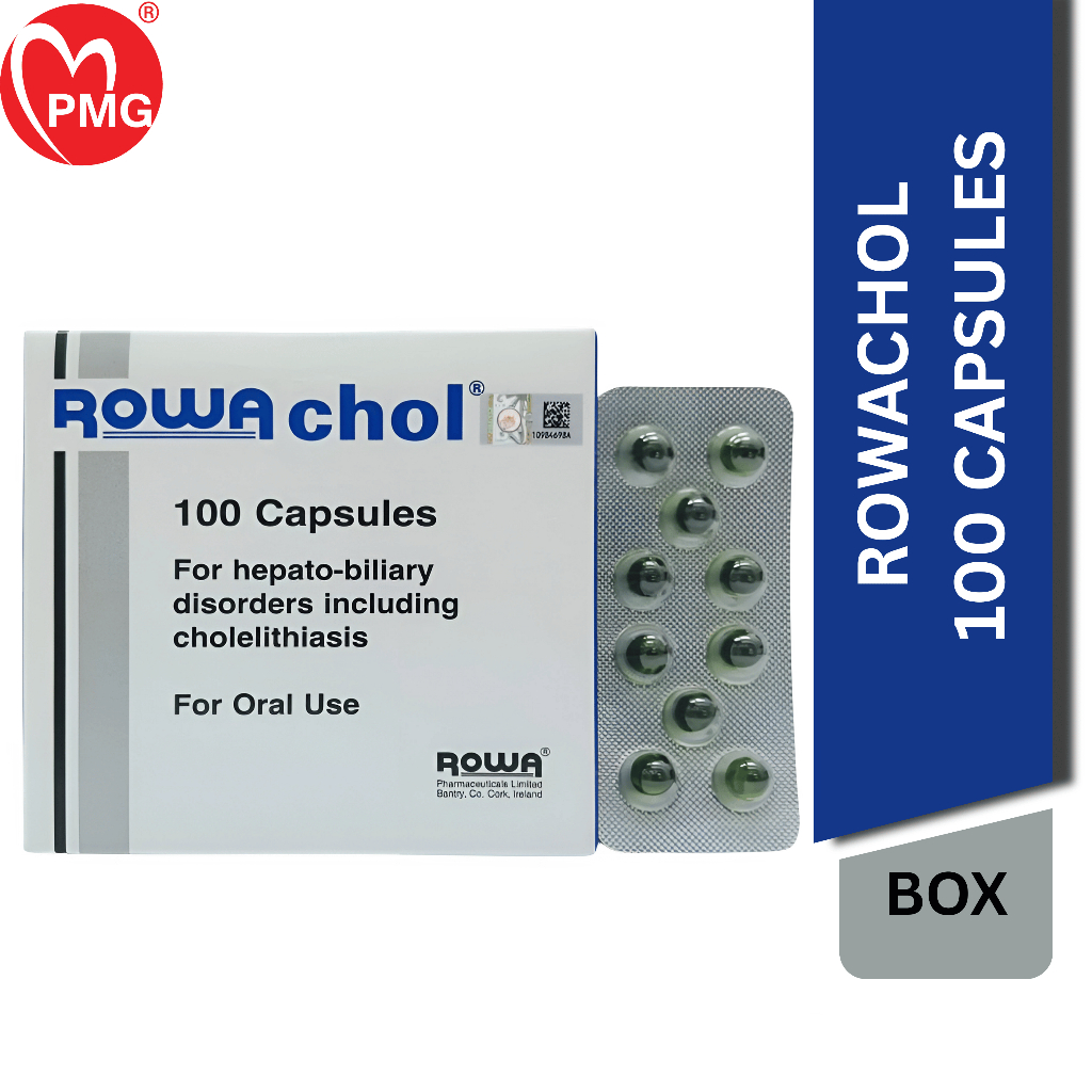 [PMG PHARMACY] Rowachol 100 Capsules/Box-Gallstones (Cholelithiasis ...