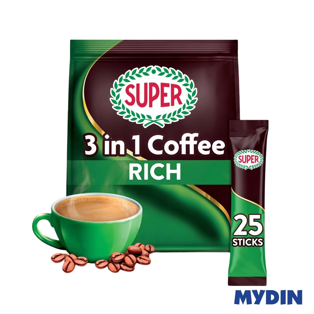 Super Coffee 3-in-1 Rich Premix Coffee (25 sticks) | Shopee Malaysia