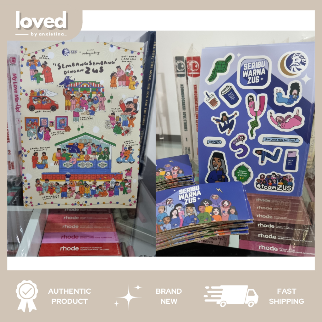 Zus Coffee Sticker / Keychain Set – Raya Sembang Dengan Zus | Capybara ...