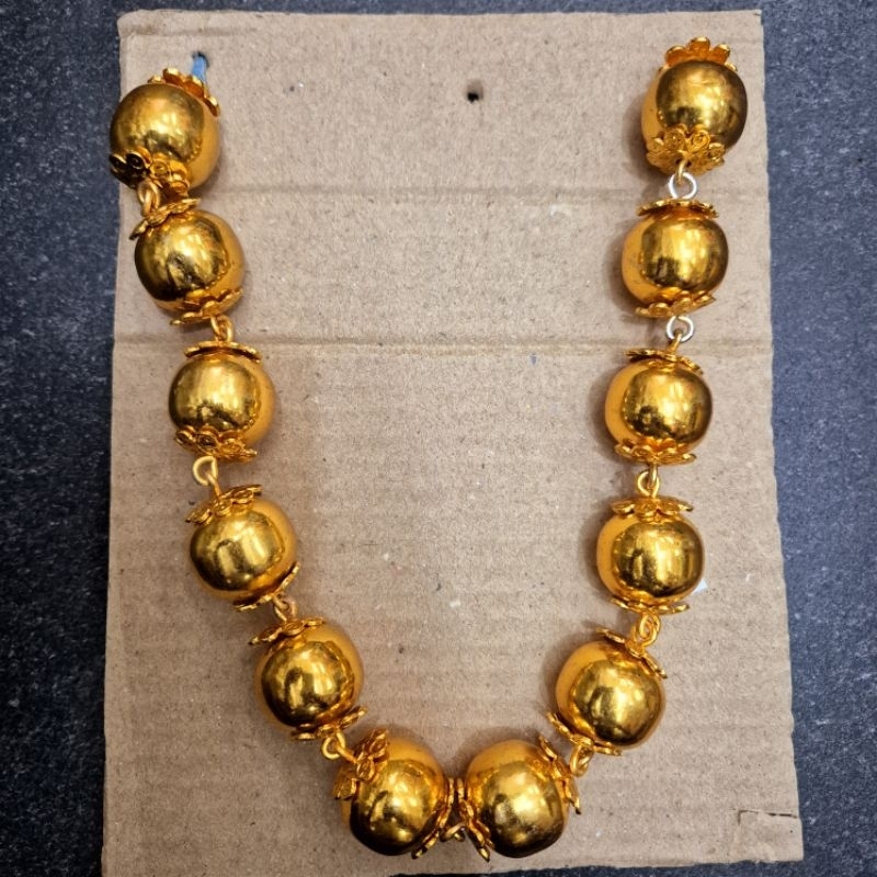 Alangaram necklace in gold polish Solid brass New arrival | Shopee Malaysia