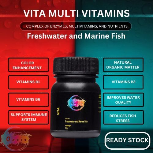 Oasis Vita Multi Vitamins For Fish Aquarium Use Ikan Vitamin ikan makan ...