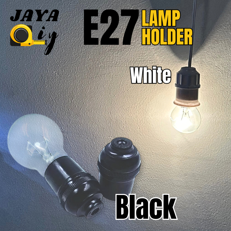 1PCS [E27/B22] Black & White ES lamp holder Pendant Lamp Holder ...