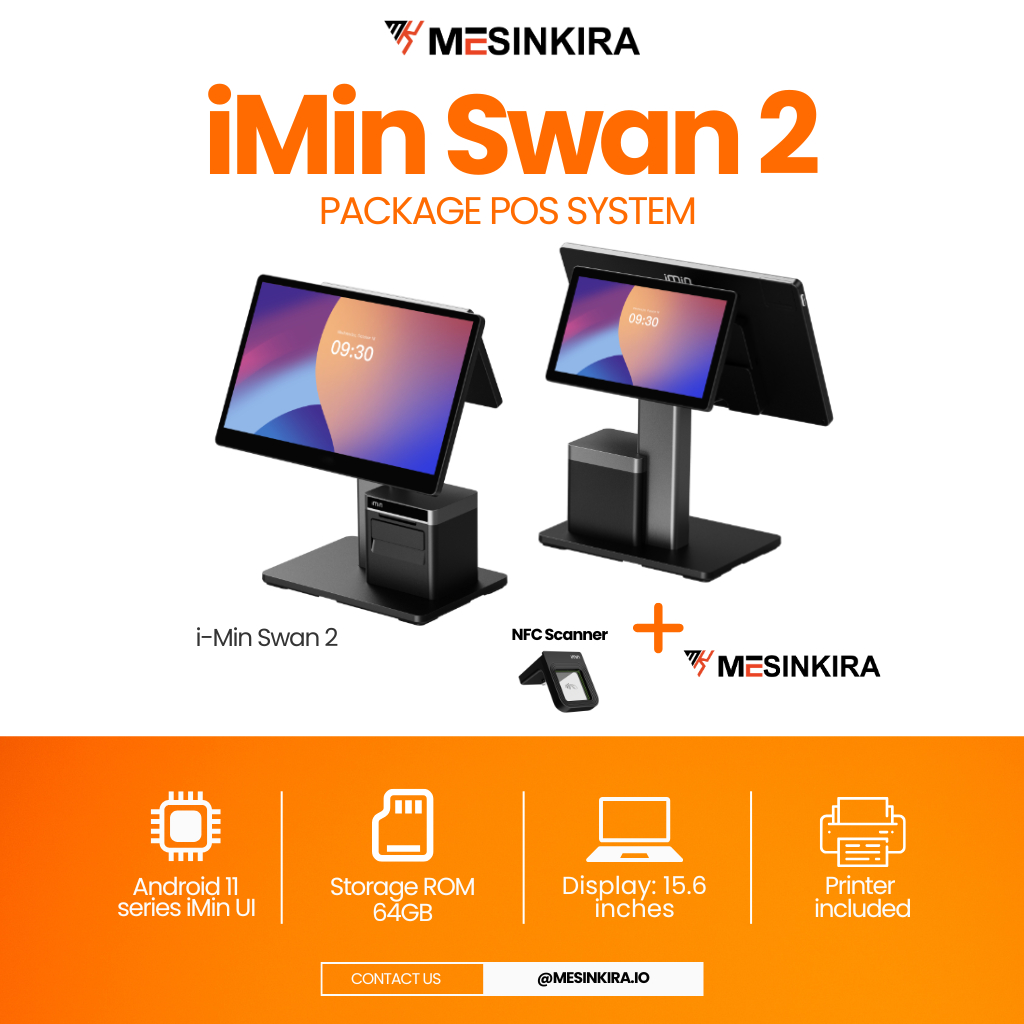 iMin Swan 2 Dual Screen + Android 11 series iMin UI + Printer | Shopee Malaysia